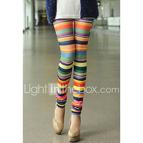 Womens Colorful Stripe Leggings 1376423 2016 14 98