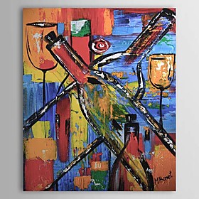 Hand Painted Oil Painting Abstract Bottle 1303-ab0349 – Brightvine