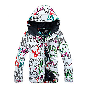 Women’s Letter Pattern Ski/snowboard Jacket | Dazzletube