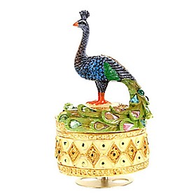 Elegant Peacock Pattern Music Box Toys | Trindu