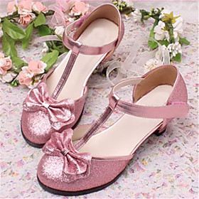 Girls’ Shoes Dress/casual Round Toe Faux Leather Pumps/heels Blue/pink ...
