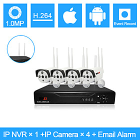 New 720p 1.0mp 4ch Wifi Nvr Kits! Enhanced 2.4g Wireless Kits,nvr And ...