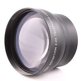 62mm 2.2x Teleconverter Lens Attached General Purpose For Canon Nikon ...