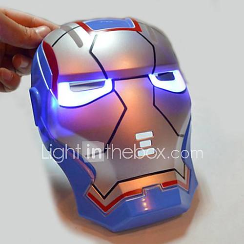 Cool Luminous LED Iron Man Mask for Halloween(Blue&Red) 2056531 2016 ...